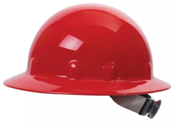 Honeywell Red Fibre-Metal® E1 Thermoplastic Full Brim Hard Hat With Ra ...