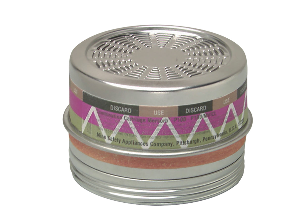 MSA Comfo® Chlorine, Mecury Vapor (Mersorb) Respirator Cartridge ...