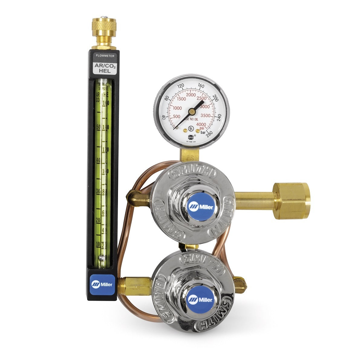 Miller® Heavy-Duty Series 35™ Single-Stage CO2 Flowmeter Regulator, CG ...