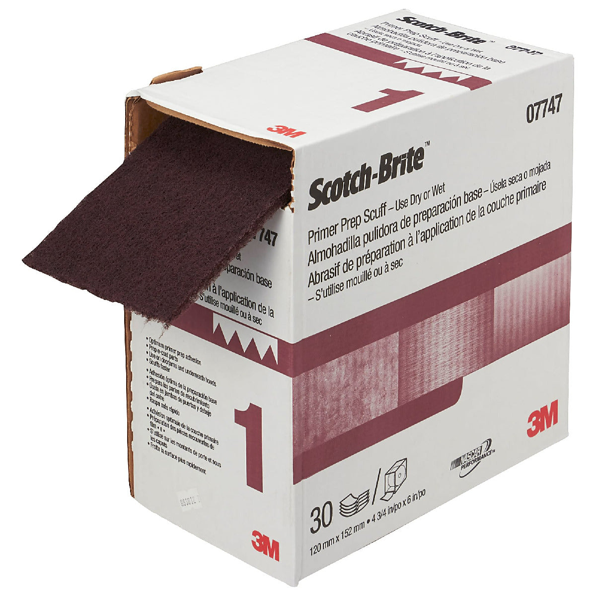 3M™ 4 3/4" X 15'" Very Fine Grade Aluminum Oxide Scotch-Brite™ Red She ...