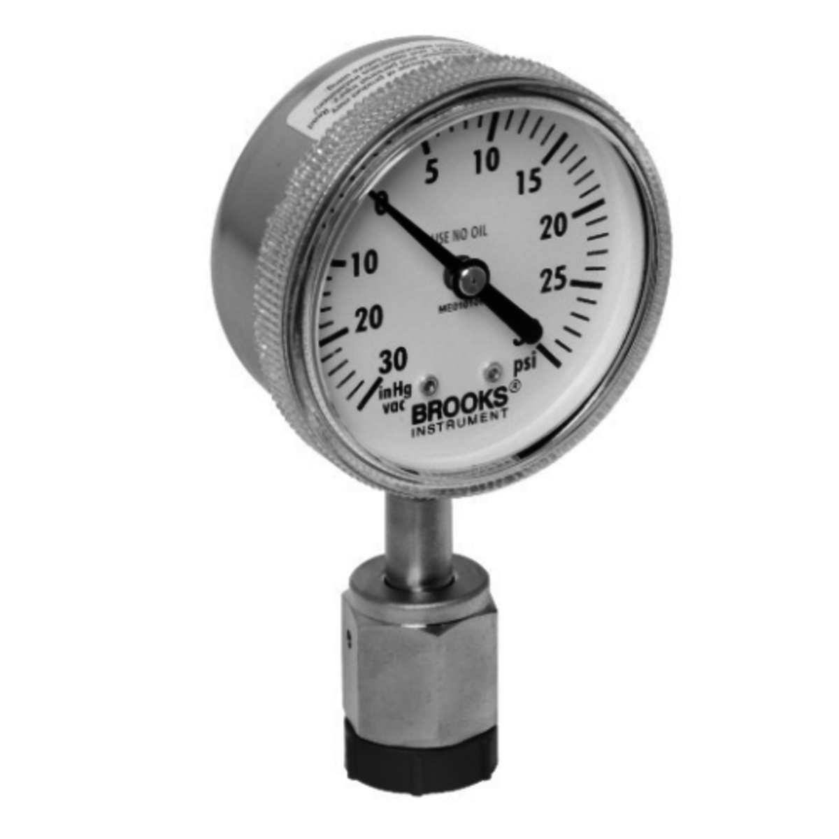 Airgas® 2" 0 - 1000 PSI Stainless Steel VCR® Model Gauge With 20 PSI G ...