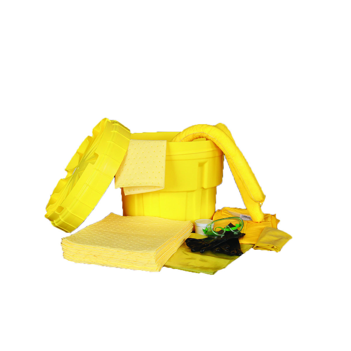 MeltBlown Technologies 21" X 18" MBT Yellow Plastic Spill Kit ...